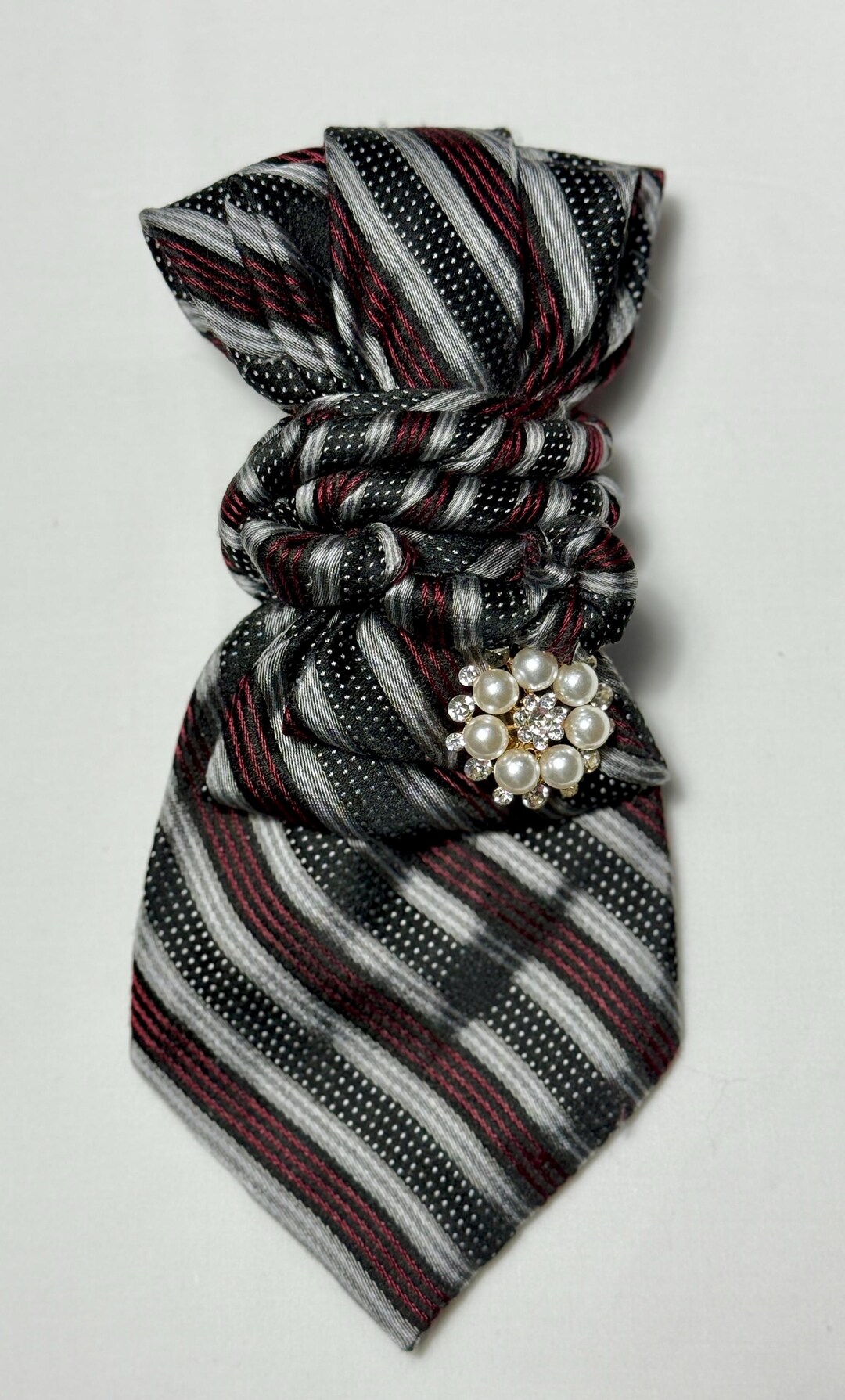 Custom Upcycled Necktie to Be Worn as a Necklace or a Brooch - Etsy