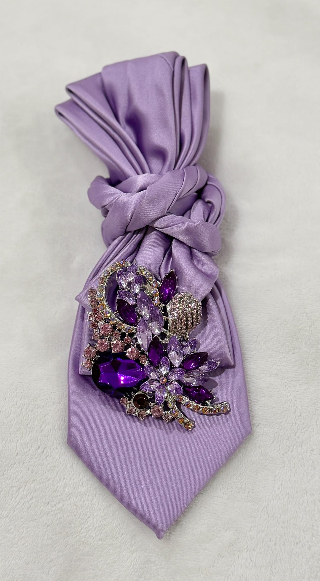 Custom Upcycled Necktie to Be Worn as a Necklace or a Brooch - Etsy