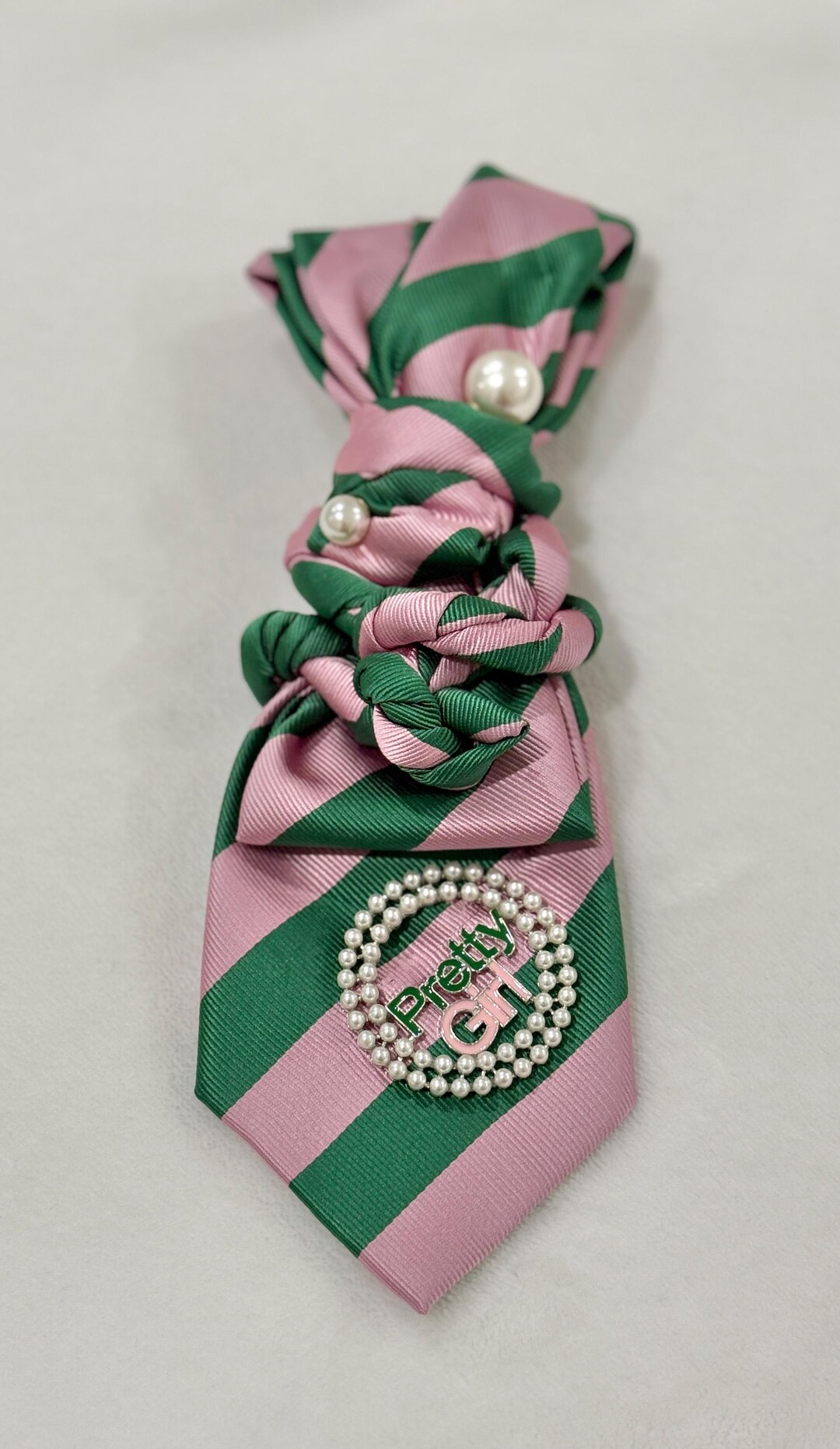 Custom Upcycled Necktie to Be Worn as a Necklace or a Brooch - Etsy