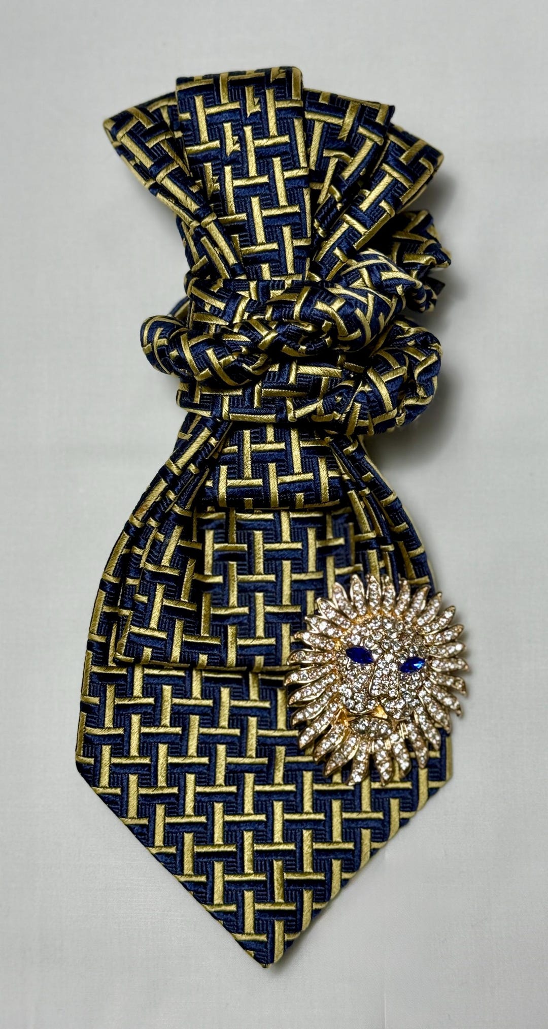 Custom Upcycled Necktie to Be Worn as a Necklace or a Brooch - Etsy