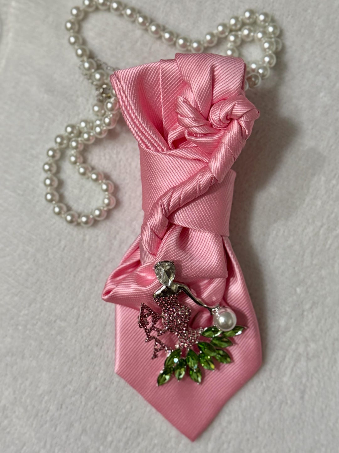Custom Upcycled Necktie to Be Worn as a Necklace or a Brooch - Etsy
