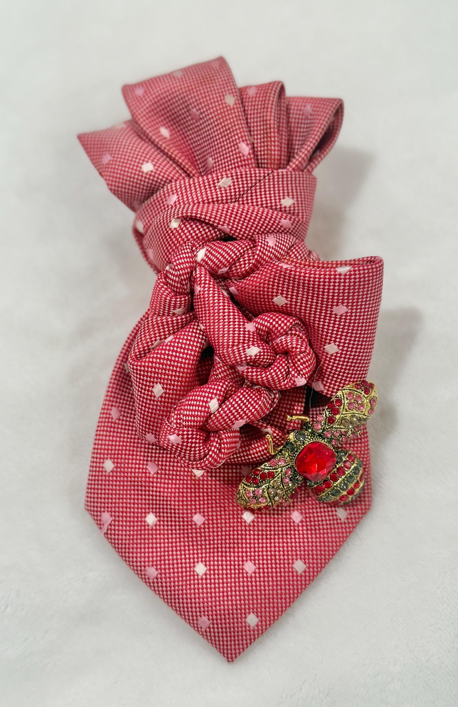Custom Upcycled Necktie to Be Worn as a Necklace or a Brooch - Etsy