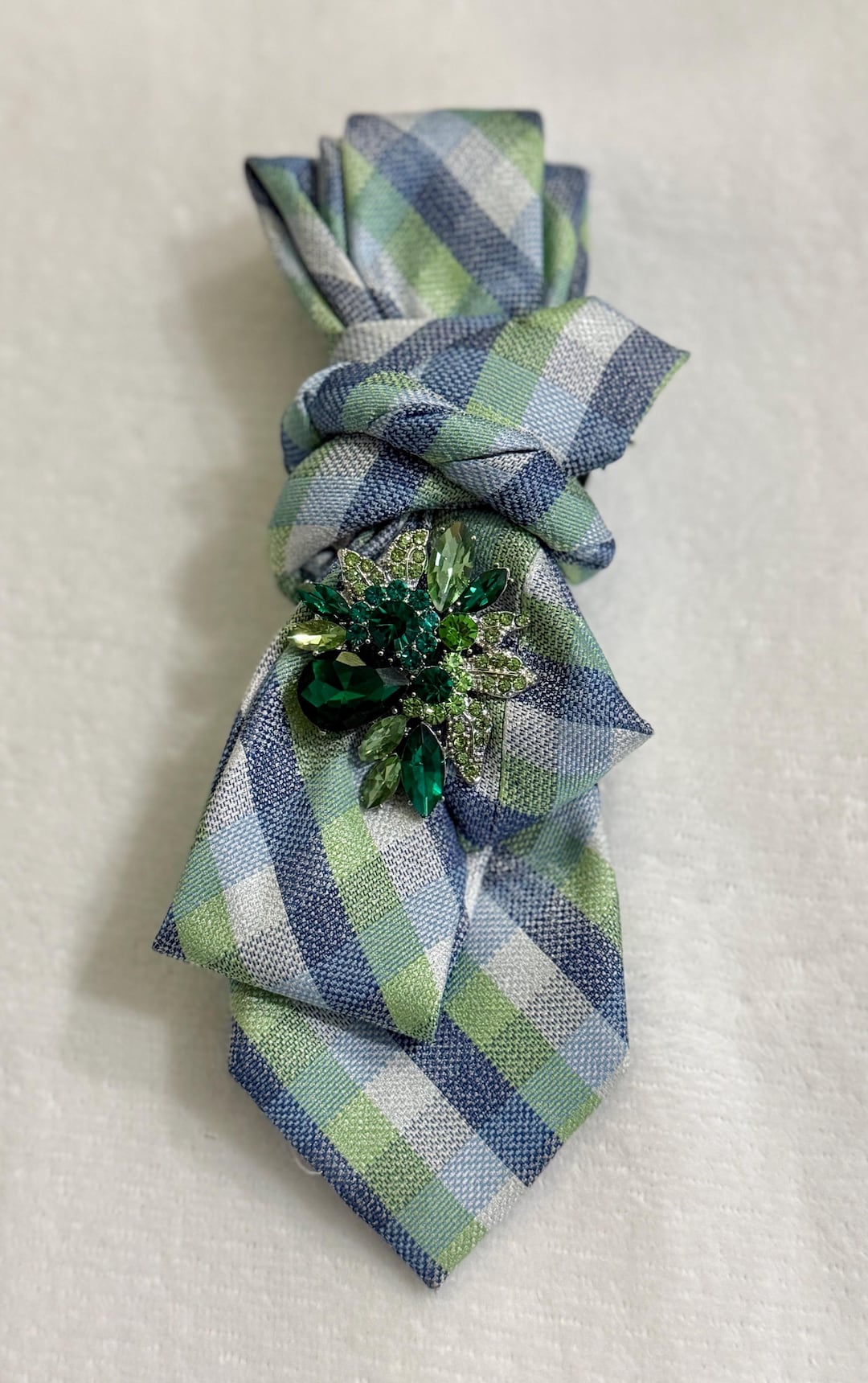 Custom Upcycled Necktie to Be Worn as a Necklace or a Brooch - Etsy