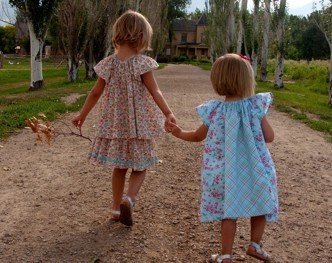 Dress Sewing Pattern: Angel Sleeve Dress and Blouse for Babies and ...