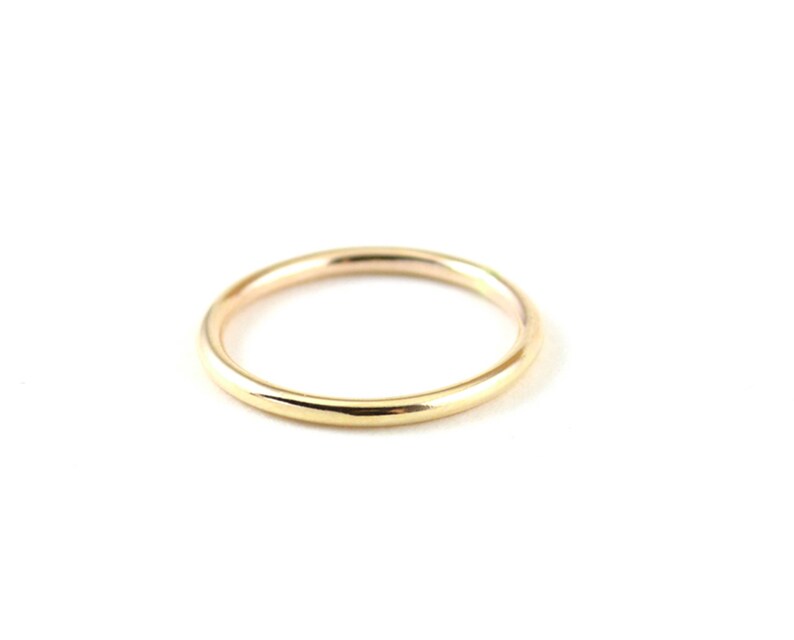 Simple Gold Filled Ring Simple Wedding Band Plain Gold | Etsy
