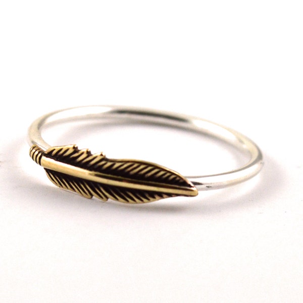 Feather Ring - Etsy