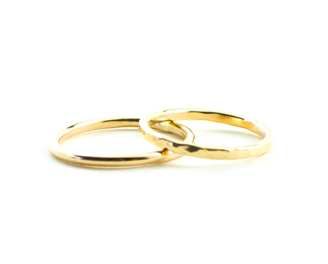 Simple Gold Filled Ring - Simple Wedding Band - Plain Gold Ring for ...
