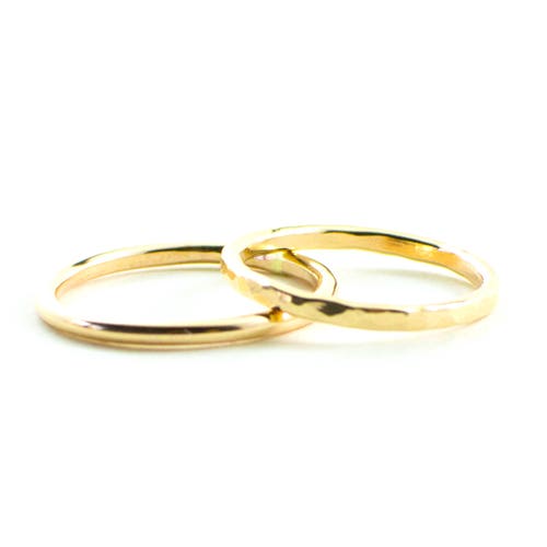 Simple Gold Filled Ring Simple Wedding Band Plain Gold - Etsy