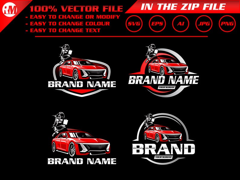 Car Painting Logo SVG Bundle: Auto Body Shop Designs (digital Download ...