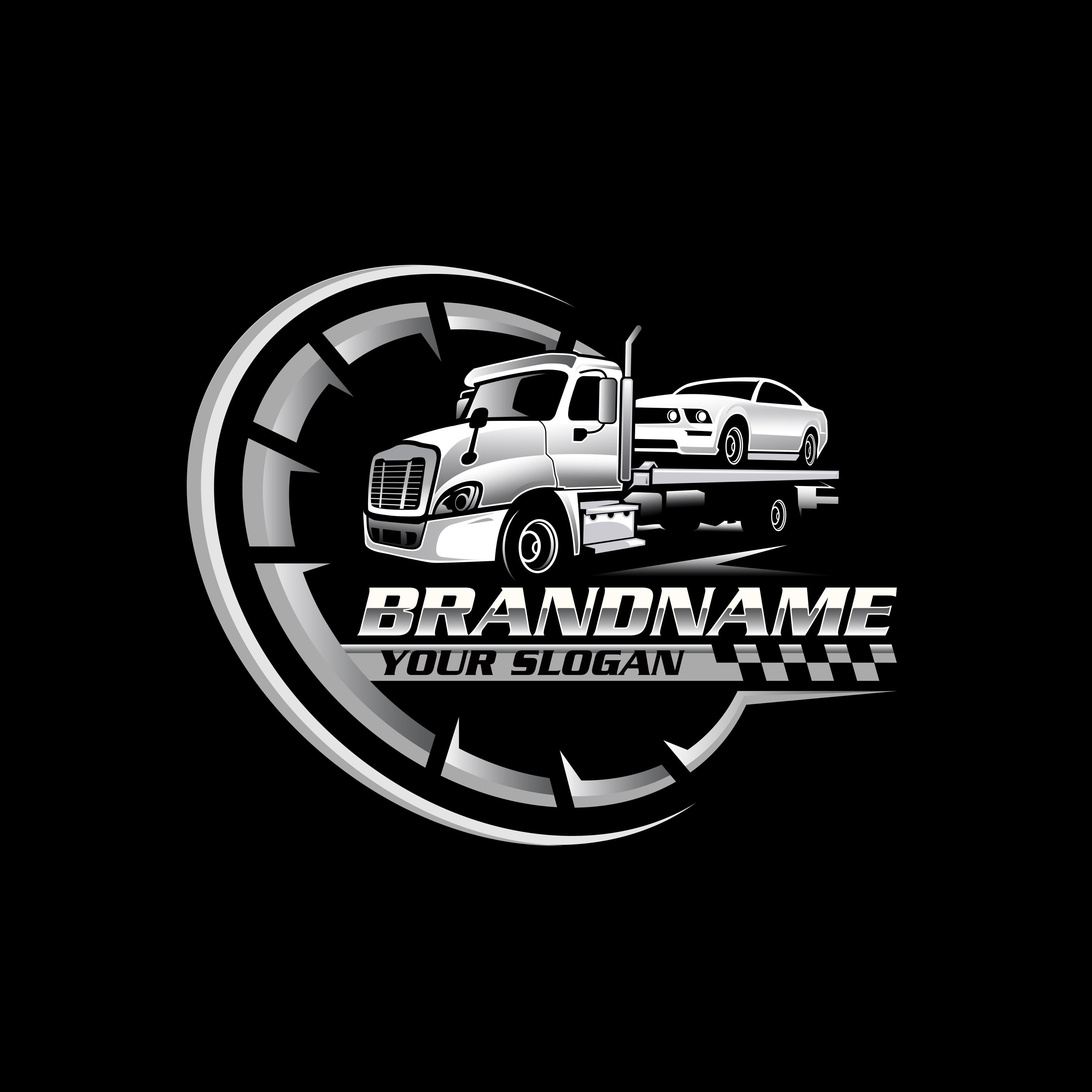Towing Truck Logo: Towing Chain SVG, PNG Template - Etsy