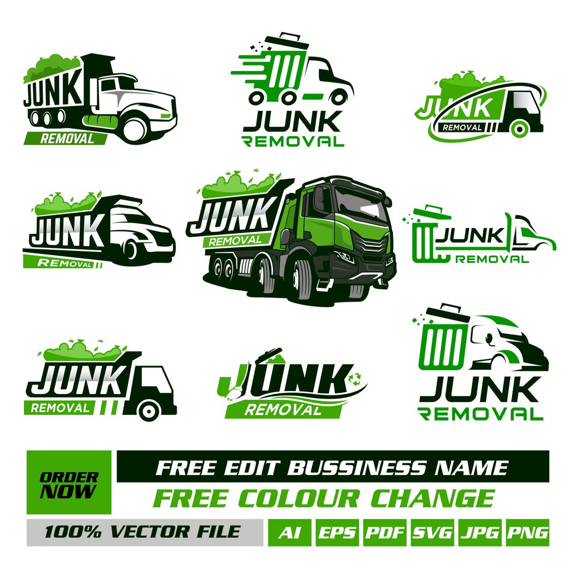 Minimalist Junk Removal Logo | Hauling Service Logo | Trash Cleanup ...