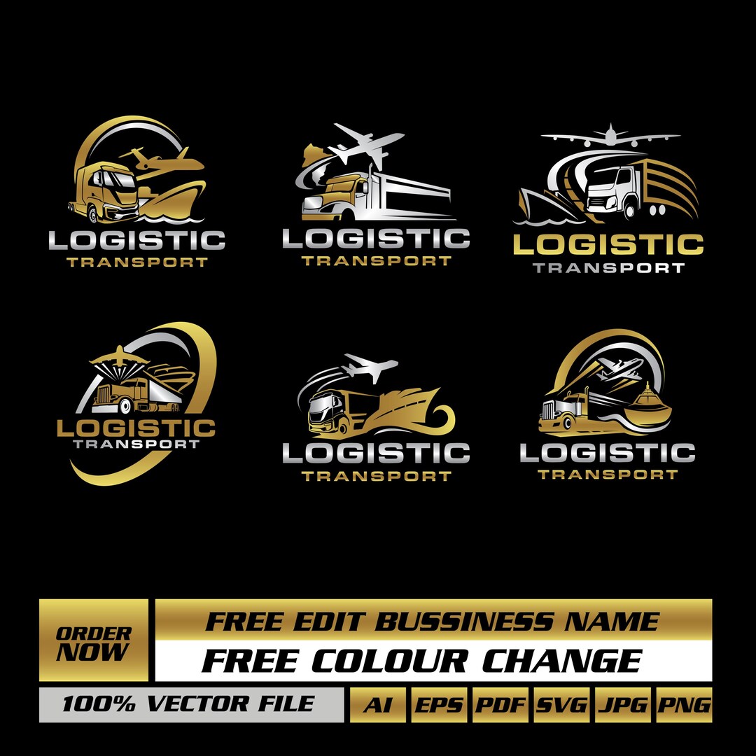 Global Logistics Logo Template: Express Cargo Design (instant Download ...