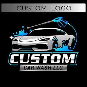 Custom Car Wash Logo Design | Auto Detailing Business Branding - Etsy