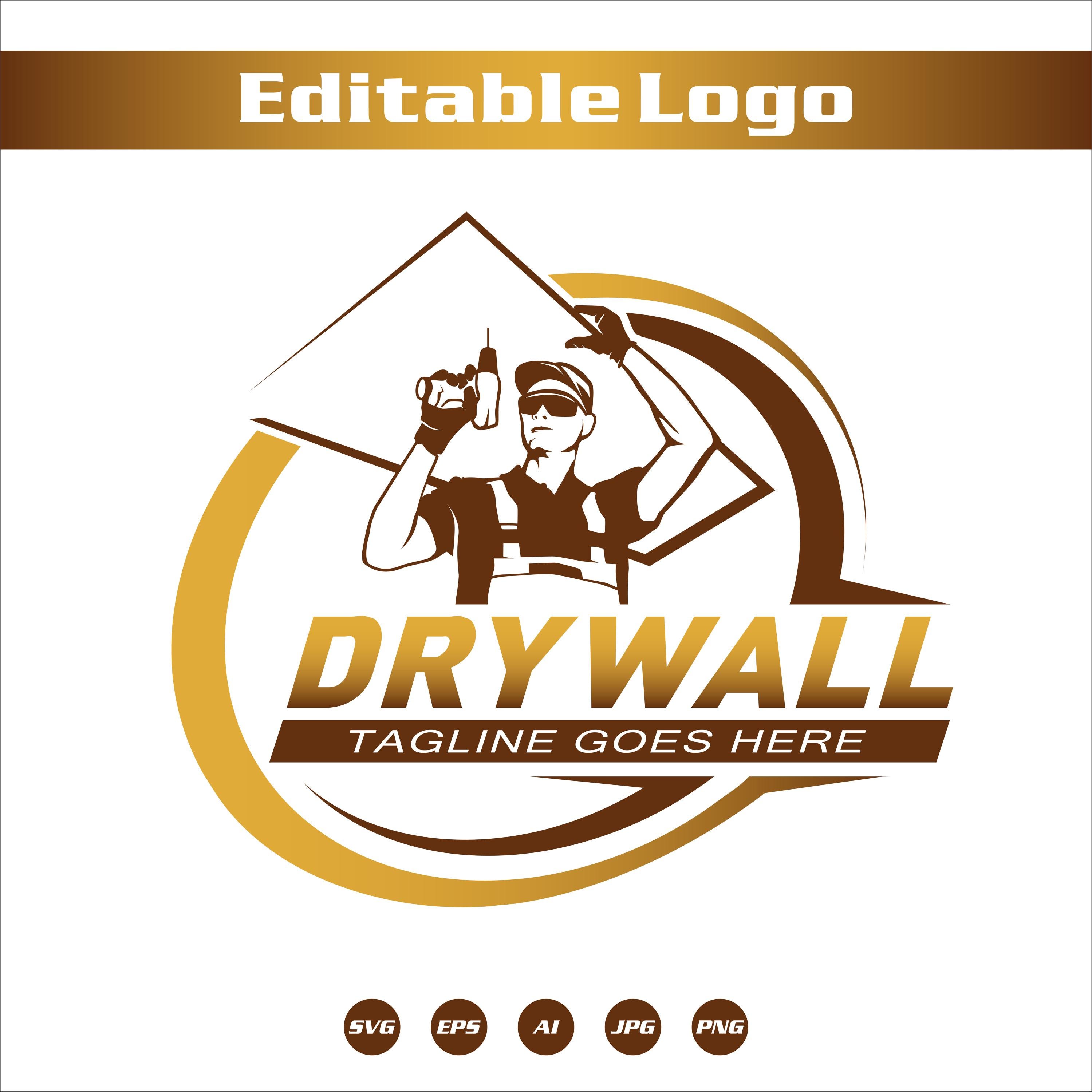 Custom Drywall Service Logo Design: Vector SVG, AI, EPS Files - Etsy