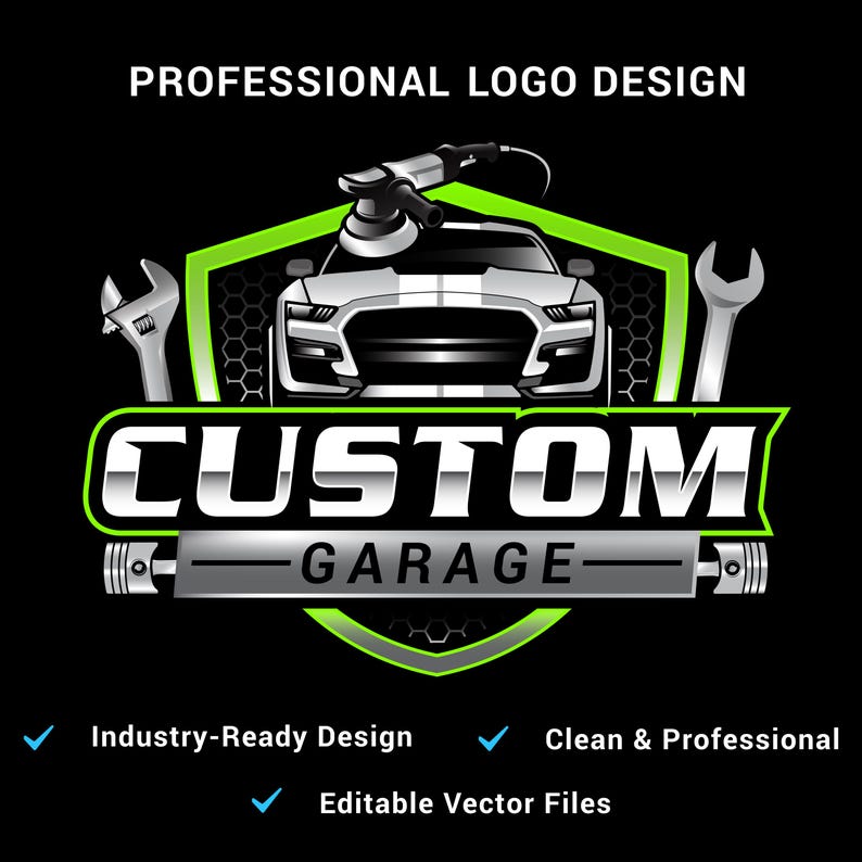 Auto Mechanic Logo | Mobile Car Service Logo | Tuning Garage Branding ...