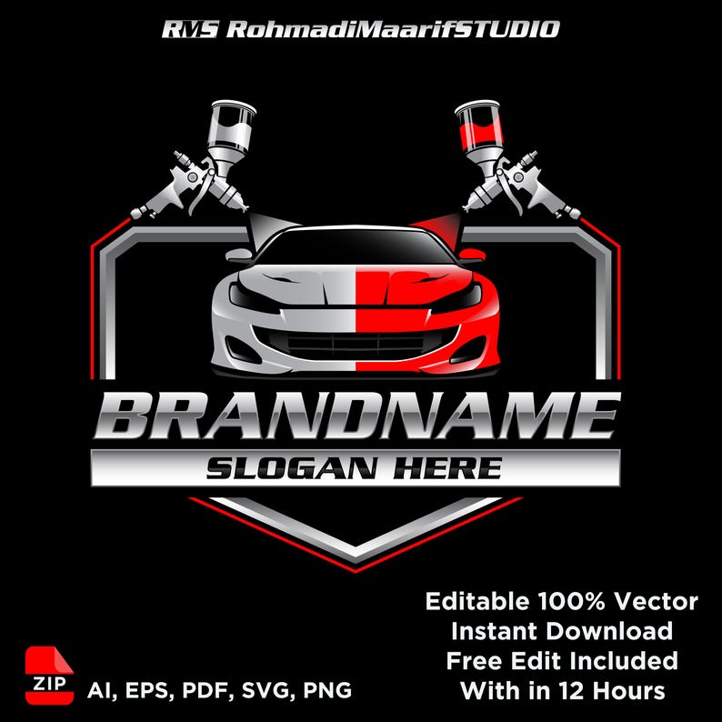 Automotive Logo SVG File: Car Painting Design - Etsy Australia