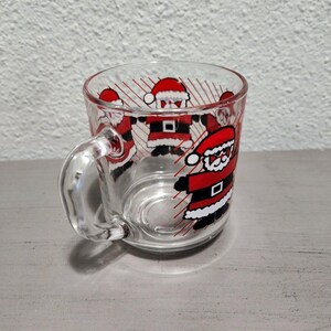 Vintage Luminarc Santa Holiday Winter Glass Mug Cup - Etsy