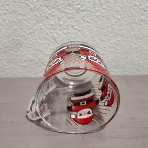 Vintage Luminarc Santa Holiday Winter Glass Mug Cup - Etsy