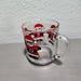 Vintage Luminarc Santa Holiday Winter Glass Mug Cup - Etsy