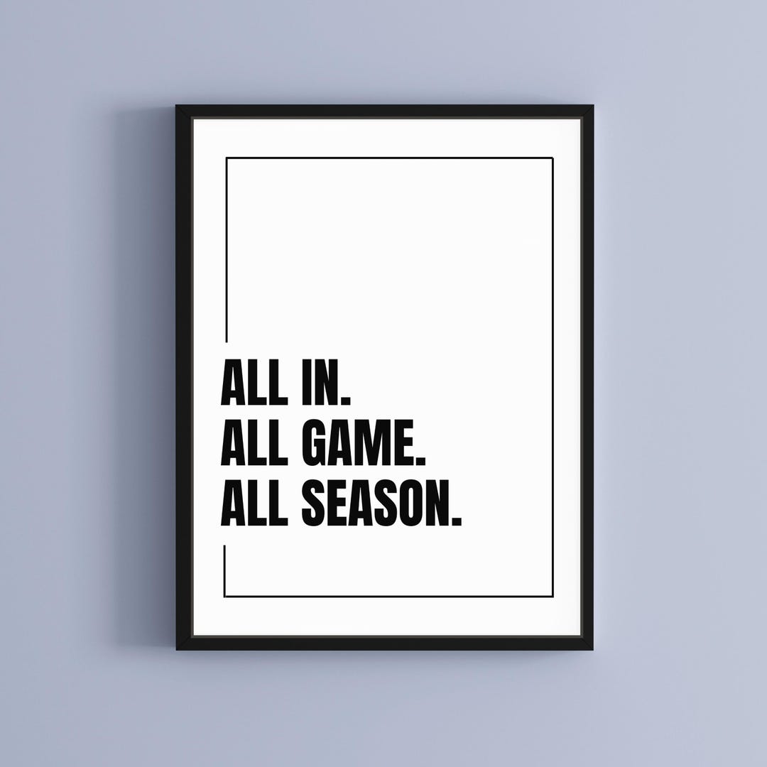Sports Motivation Wall Art | Team Locker Room Decor (instant Download ...
