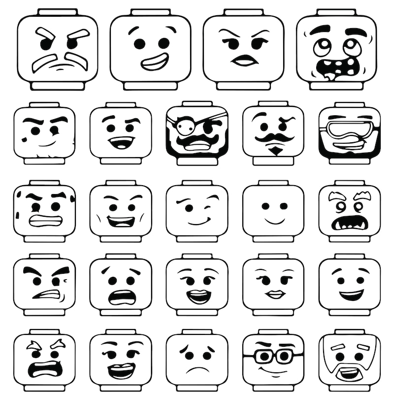 Roblox Face Template - Etsy