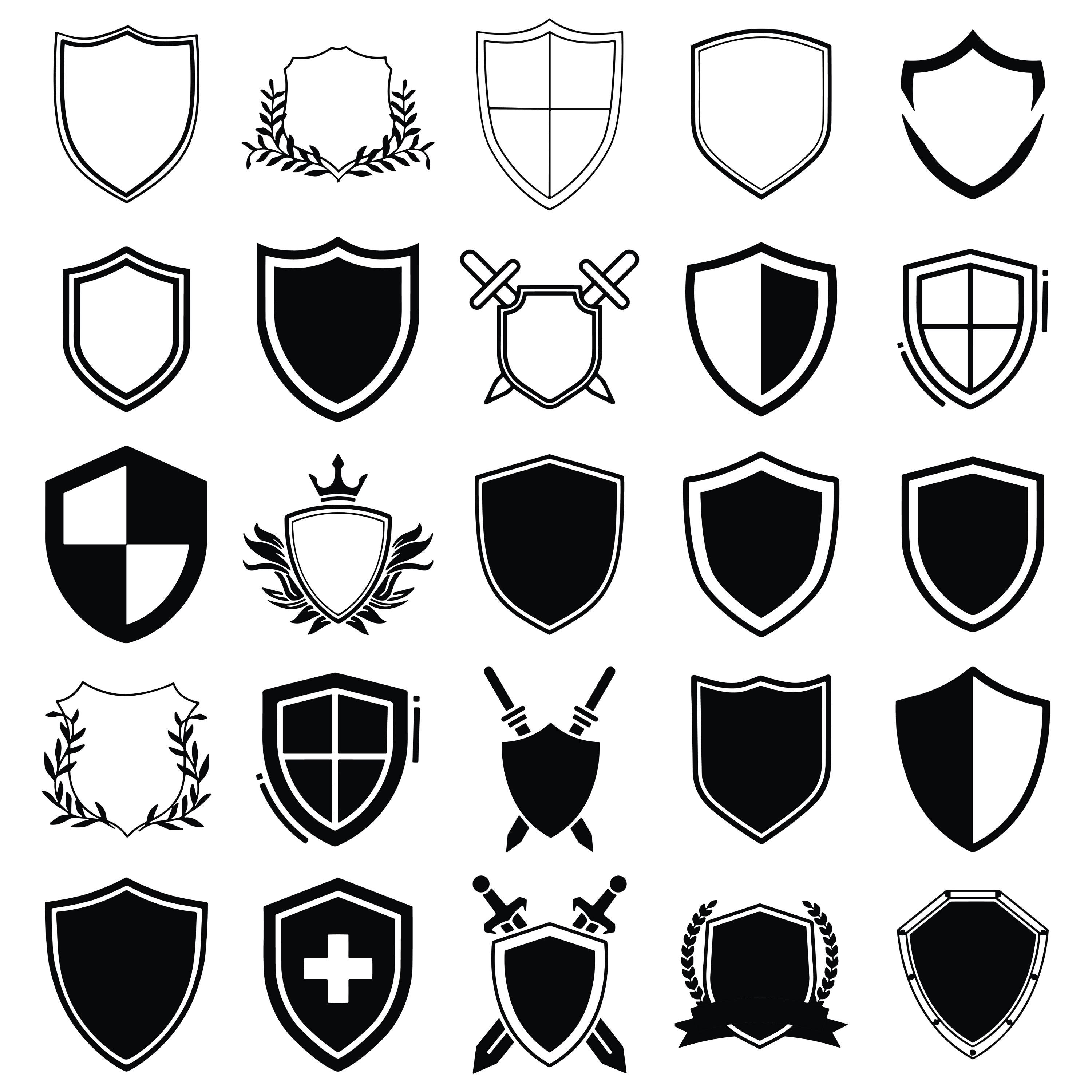 Shield SVG Bundle, Shield PNG Bundle, Shield Clipart, Shield SVG Cut ...