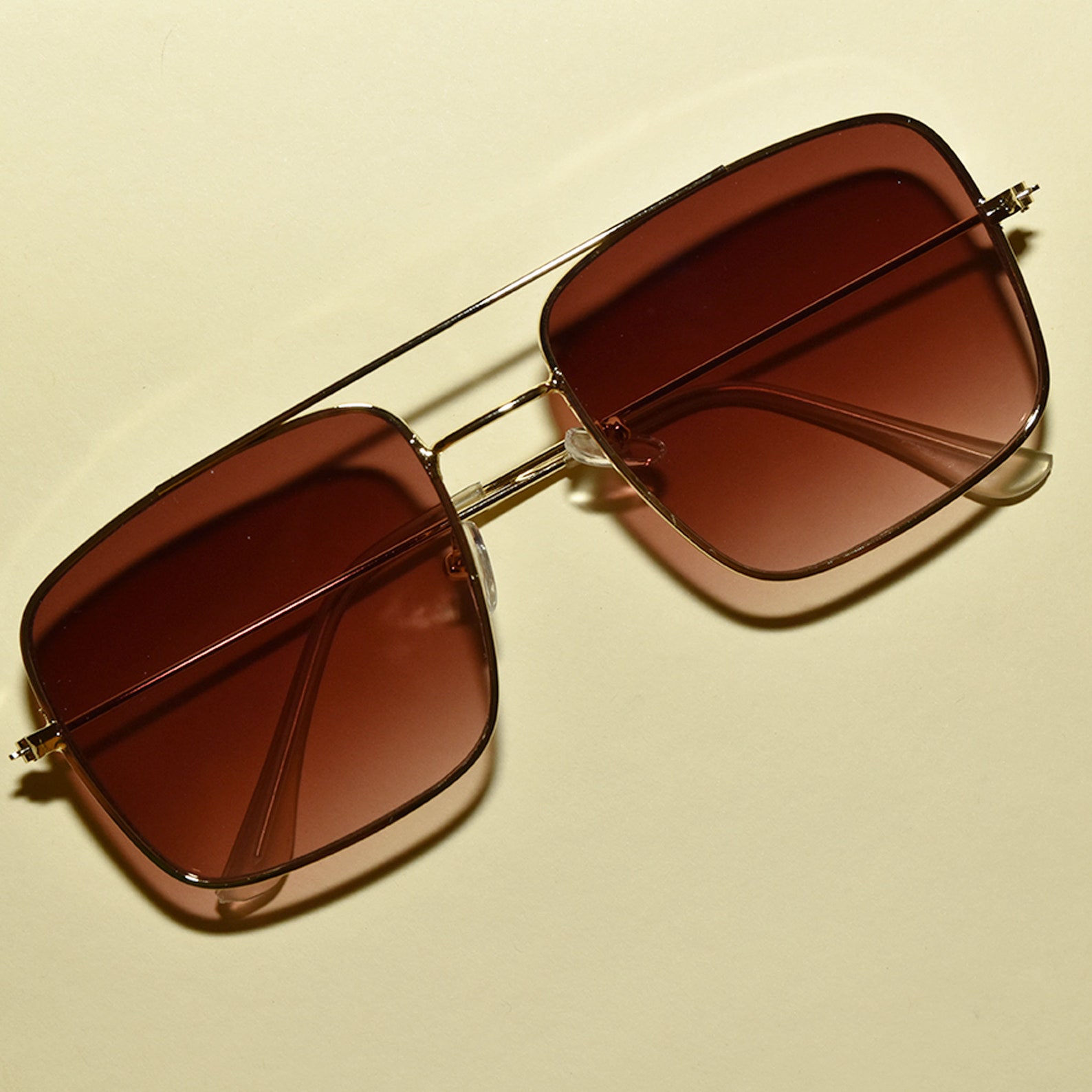1970s Style Gold Rim Double Bridge Aviator Translucent Hue - Etsy