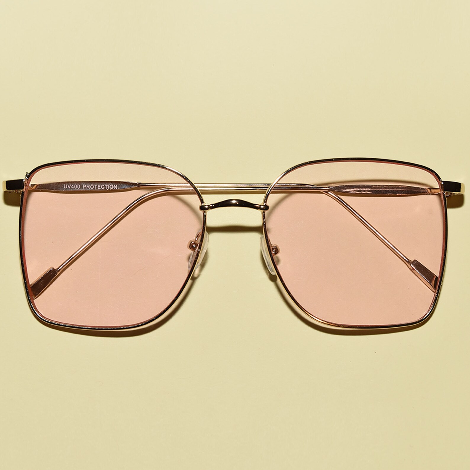 70s Style Gold Rim Translucent Color Hue Square Oversized - Etsy