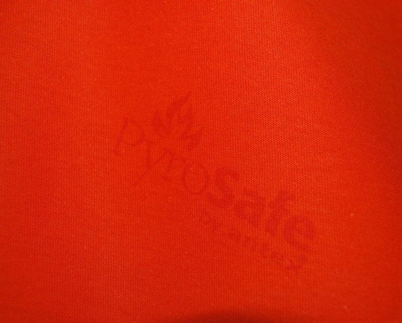 Fire Retardant Cotton Jersey Knit Fabric by the Yard Pyro Safe Orange ...