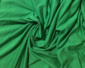 Micro Modal Spandex Fabric Jersey Knit by the Yard EMERALD GREEN - Etsy