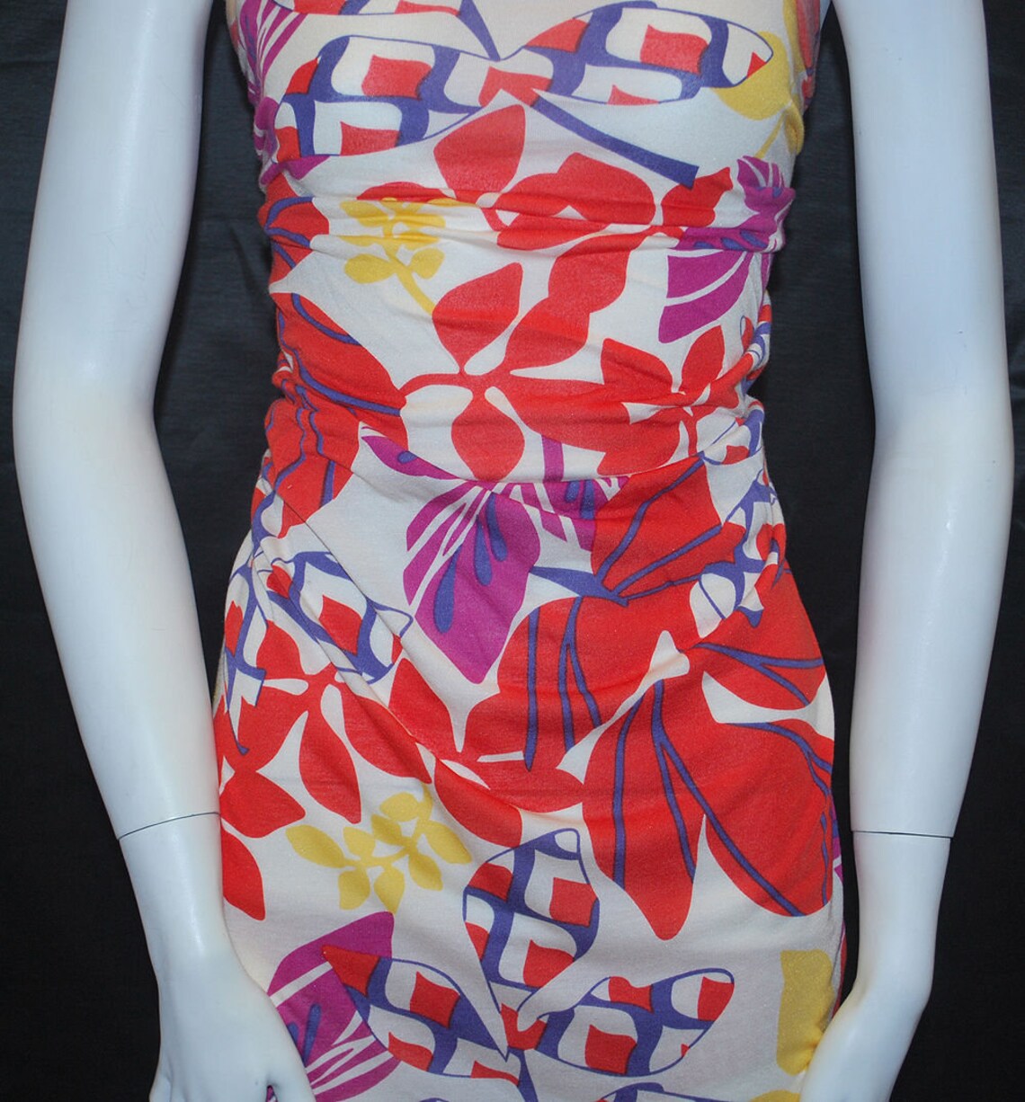 Modal Silk Jersey Print Knit Fabric Made in Italy Light Weight High-end ...