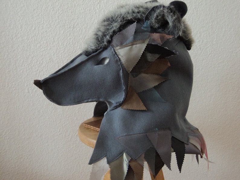 Felt Wolf Costume With Pelt Patches - Etsy