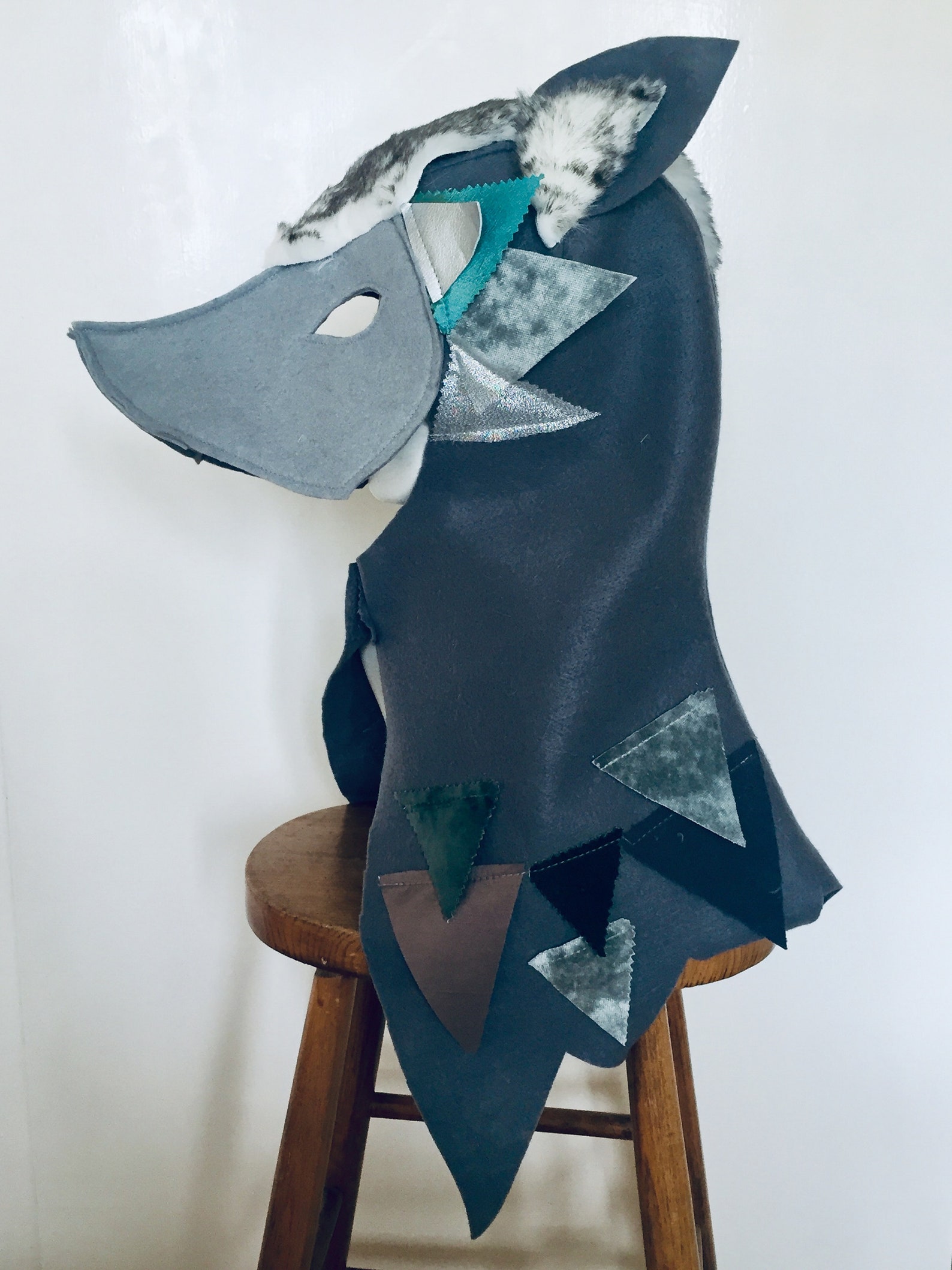 Felt Wolf Costume With Pelt Patches - Etsy