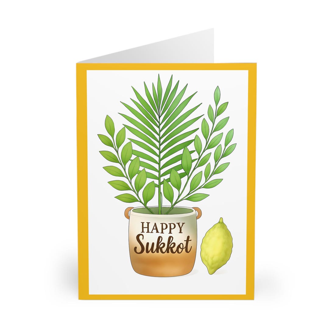 Greeting Cards, Sukkot Celebration Cards, Jewish Holiday Stationery ...