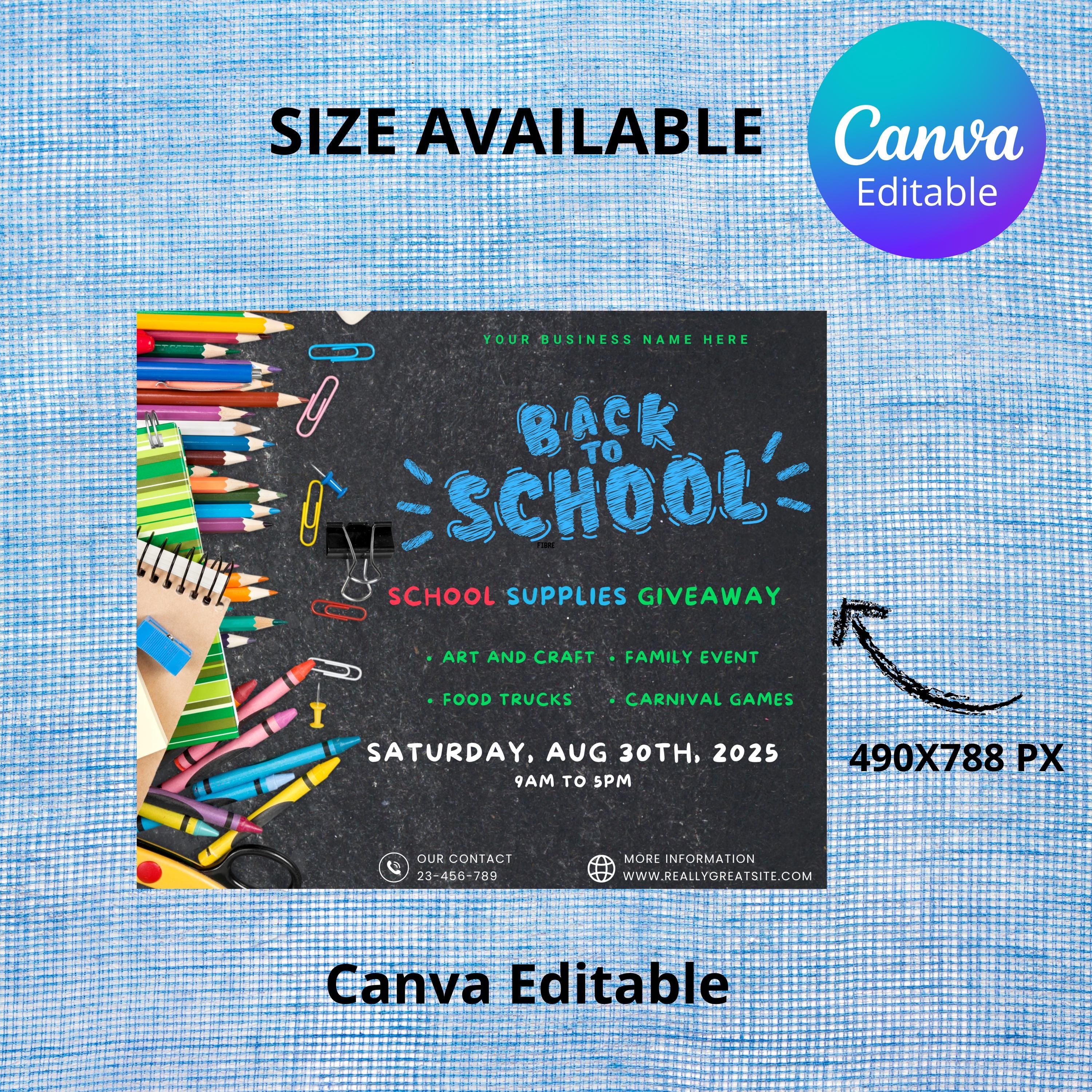 Back to School Flyer,back to School Giveaway Flyer, Back to School ...