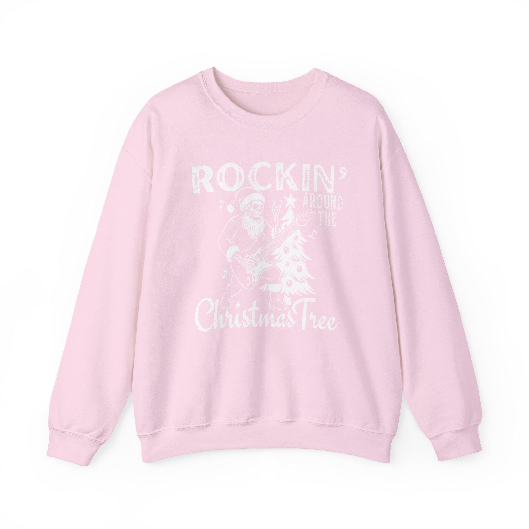Rockin' Around the Christmas Tree Sweatshirt | Skull Santa, Emo Holiday ...