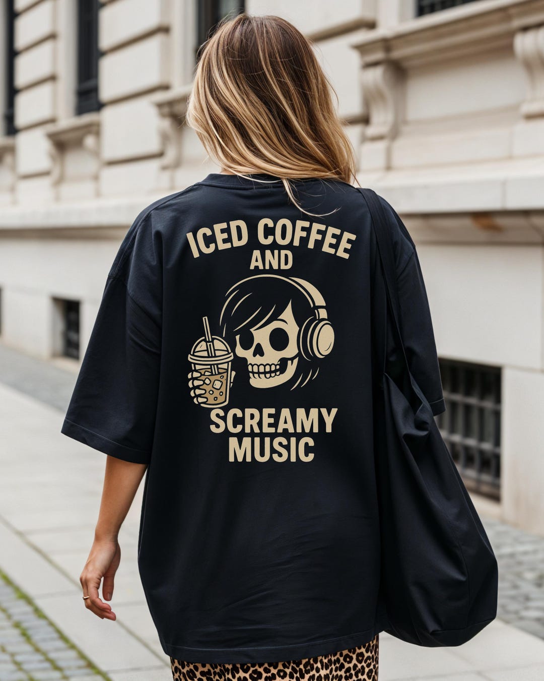 Iced Coffee Screamo Skull Comfort Colors T-shirt - Etsy