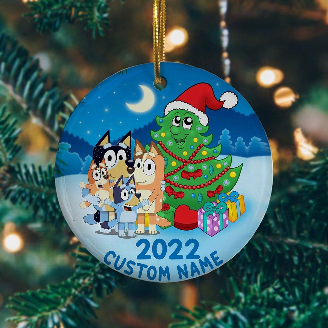 Personalized Bluey Bingo Chilli Bandit Heeler Under Christmas - Etsy