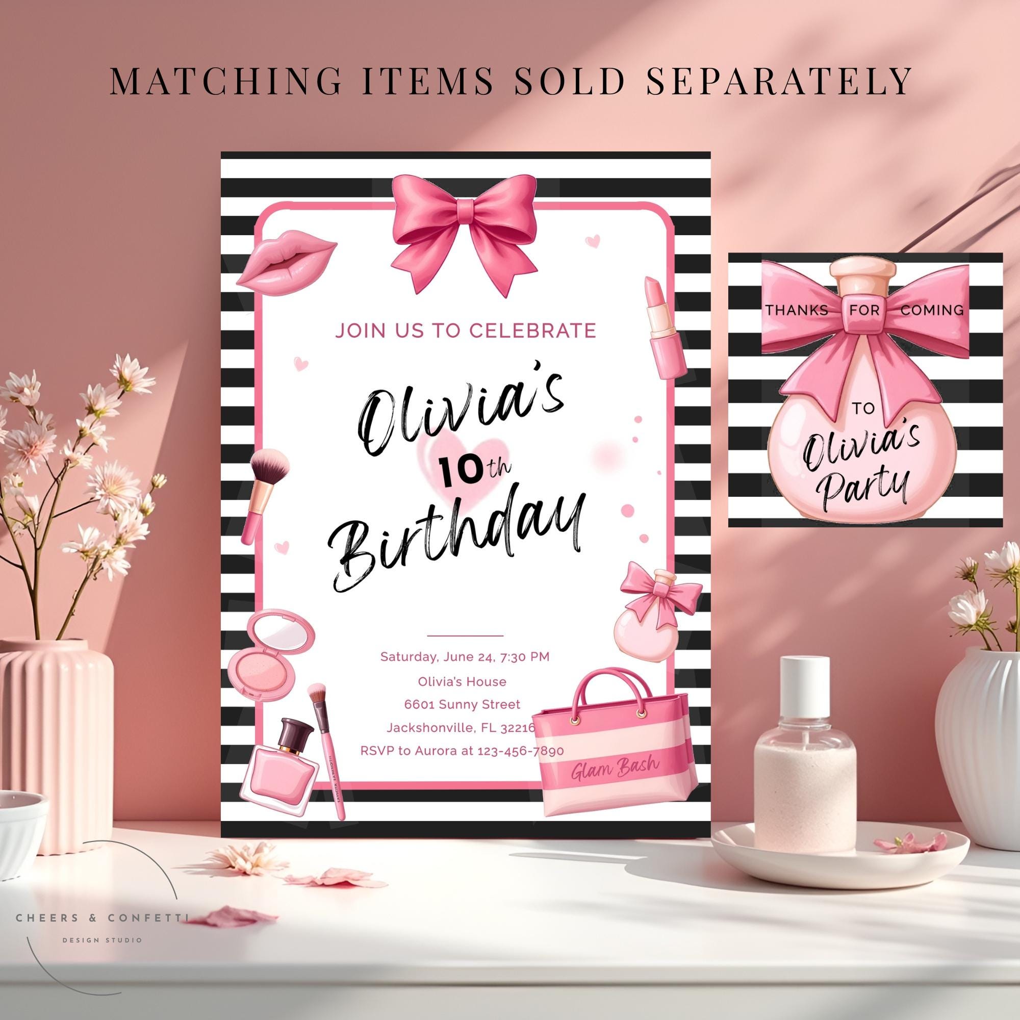 Sephora Welcome Sign, Editable Digital Download for Spa, Beauty, Makeup ...
