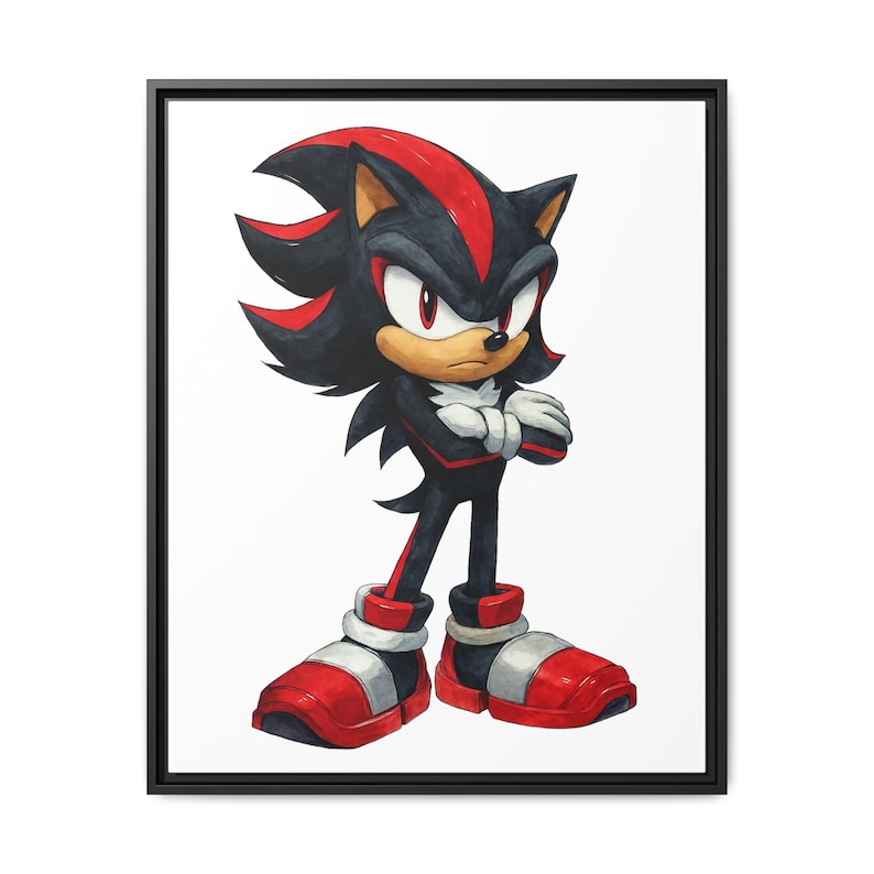 Sonic the Hedgehog Shadow Canvas - Etsy