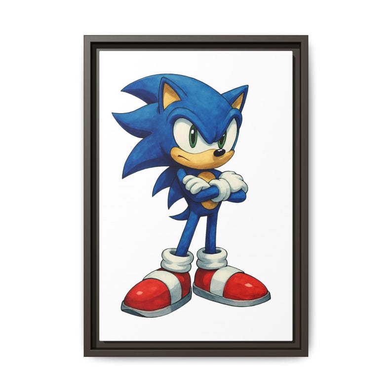 Sonic the Hedgehog Canvas - Etsy