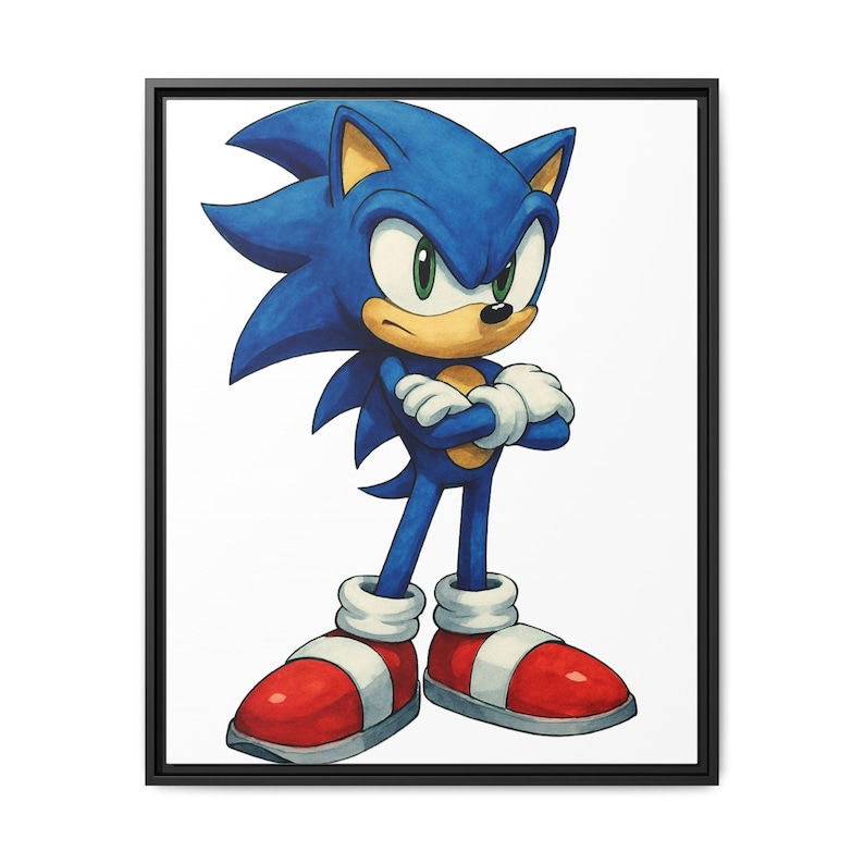 Sonic the Hedgehog Canvas - Etsy