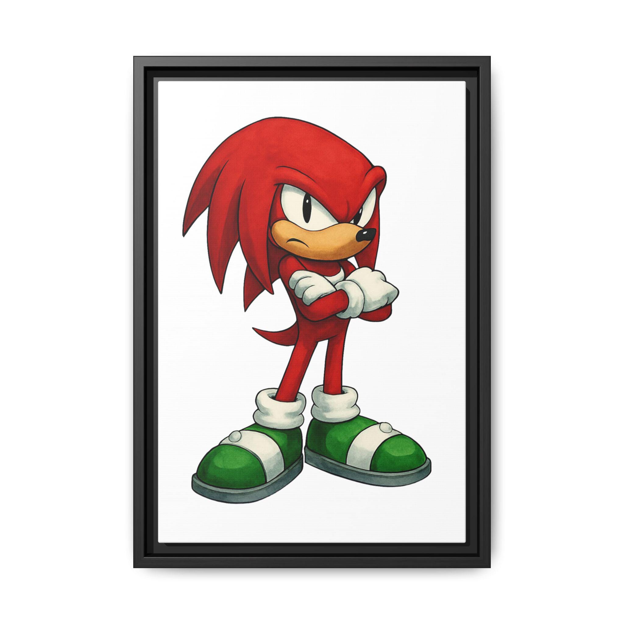 Knuckles Canvas: Sonic the Hedgehog - Etsy