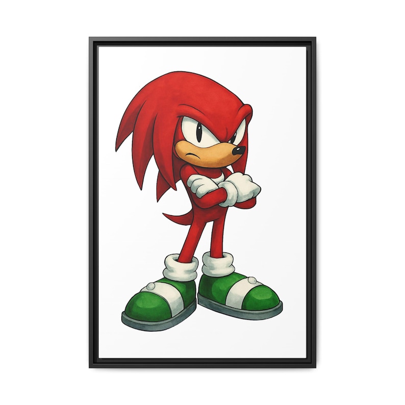Knuckles Canvas: Sonic the Hedgehog - Etsy