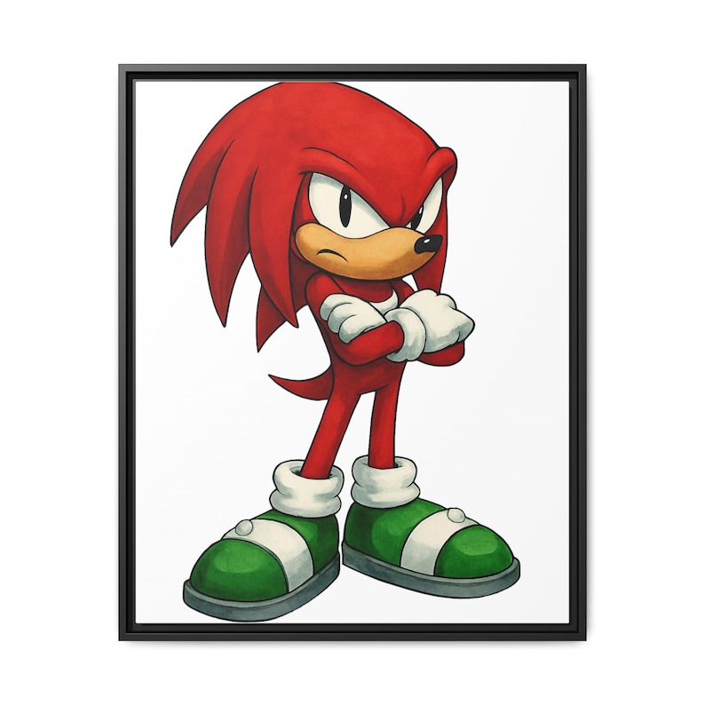 Knuckles Canvas: Sonic the Hedgehog - Etsy