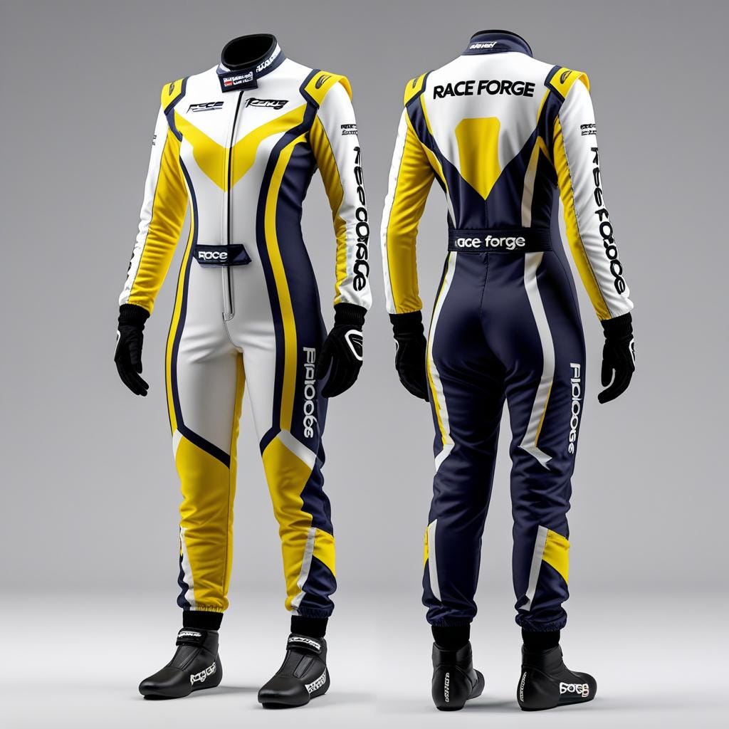 Handmade Custom F1 Gokart Racing Suit: CIK/FIA Level 2, Customizable ...
