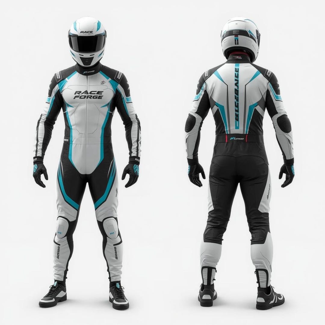 Personalized Leather Motorcycle Race Suit: Full Protection Biker Gear ...
