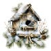 Christmas Birds Clipart - Watercolour Cute Bird Clip Art Illustrations ...