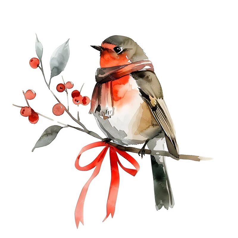 Winter Robin Ribbon - Etsy