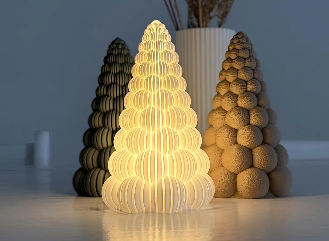 Bubbly Christmas Trees STL | 3D Printable Holiday Decoration | Cute ...
